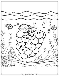 20 FREE Printable Grapes Coloring Pages Free Download