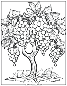 Fruit Tree Coloring Pages - Easy To Print & FREE Download!