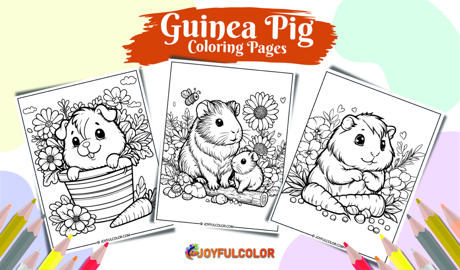 20 Guinea Pig Coloring Pages to Print at Home - FREE Download