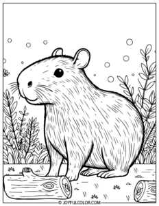 26 Capybara Coloring Pages You'll Love - FREE & Printable