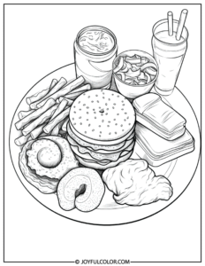 Food Coloring Pages for All Ages - FREE Printable & Download