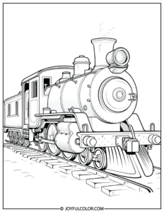 Top 24 FREE Printable Train Coloring Pages for Kids