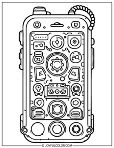 Printable Phone Coloring Pages - Download & Print for FREE