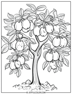 Fruit Tree Coloring Pages - Easy To Print & FREE Download!