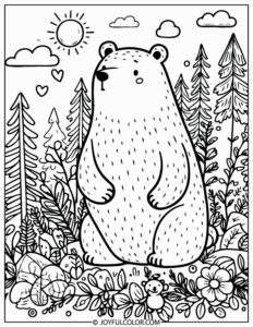 Fun & FREE Printable Bear Coloring Pages - Print & Color Today!
