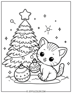 Baby Animals Christmas Coloring Pages - FREE & Printable!