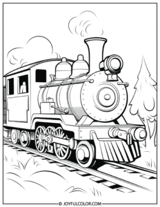 Top 24 FREE Printable Train Coloring Pages for Kids