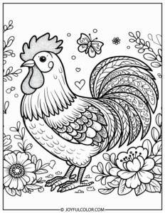 20 FREE Printable Rooster Coloring Pages for All Ages!