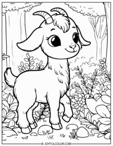 20 Goat Coloring Pages Printable for Free Download