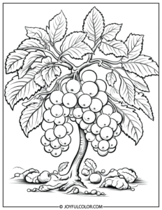 Fruit Tree Coloring Pages - Easy To Print & FREE Download!