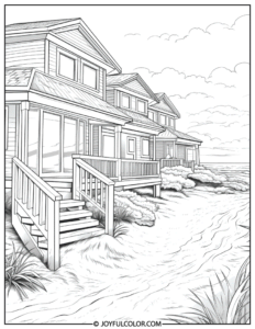 20 FREE Printable Beach Homes Coloring Pages - Download & Enjoy!