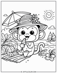 20 FREE Printable Monkey Coloring Pages - Download & Enjoy!