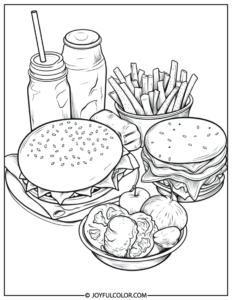 Food Coloring Pages for All Ages - FREE Printable & Download