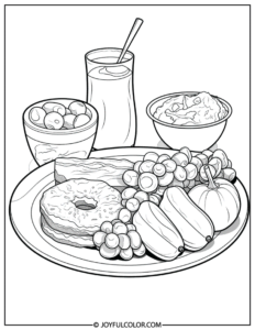 Food Coloring Pages for All Ages - FREE Printable & Download