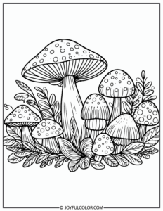 20+ Amazing Printable Mushroom Coloring Pages (All FREE!)