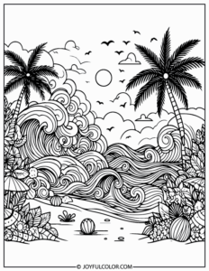 FREE Printable Beach Coloring Pages for All Ages!