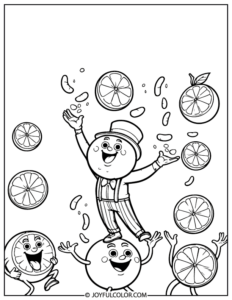 20 FREE Printable Orange Coloring Pages for All Age