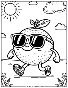 20 FREE Printable Orange Coloring Pages for All Age