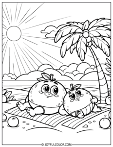 20 FREE Printable Orange Coloring Pages for All Age