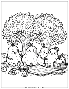 20 Pears Coloring Pages Printable for FREE Download