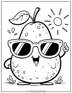 20 Pears Coloring Pages Printable for FREE Download