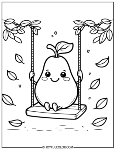 20 Pears Coloring Pages Printable for FREE Download