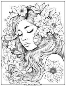 FREE Printable Flower Girl Coloring Pages – Download & Enjoy!