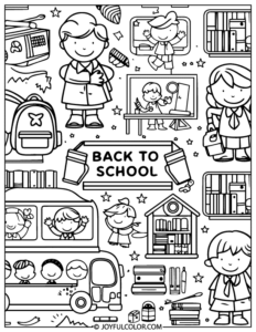 Back to School Coloring Pages - FREE to Print and Download!