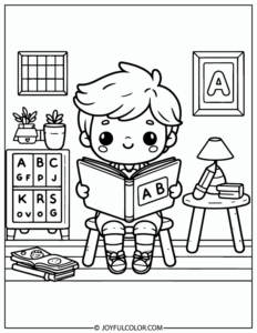 16 FREE Unique Printable Reading Coloring Pages for All Ages