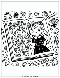 16 FREE Unique Printable Reading Coloring Pages for All Ages