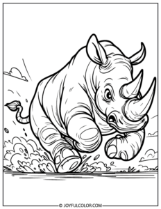 20 Amazing Rhino Coloring Pages FREE PDF Printable