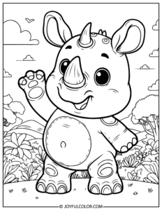 20 Amazing Rhino Coloring Pages FREE PDF Printable