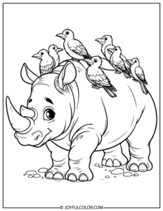 20 Amazing Rhino Coloring Pages FREE PDF Printable