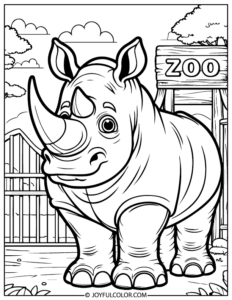 20 FREE Printable Zoo Animal Coloring Pages - Download & Enjoy!