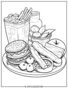 Food Coloring Pages for All Ages - FREE Printable & Download