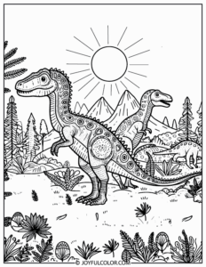 20 Free Printable Dinosaur Coloring Pages for All Ages