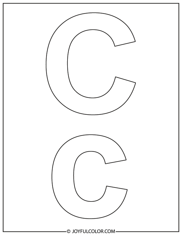 12+ Letter C Coloring Pages for Kids (Free Download)