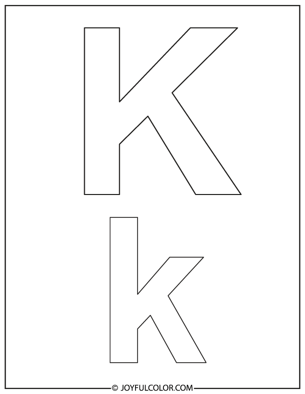 Alphabet Coloring Pages - Printable ABC Letter Worksheets for Kids