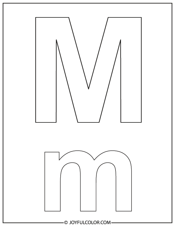 Alphabet Coloring Pages - Printable ABC Letter Worksheets for Kids
