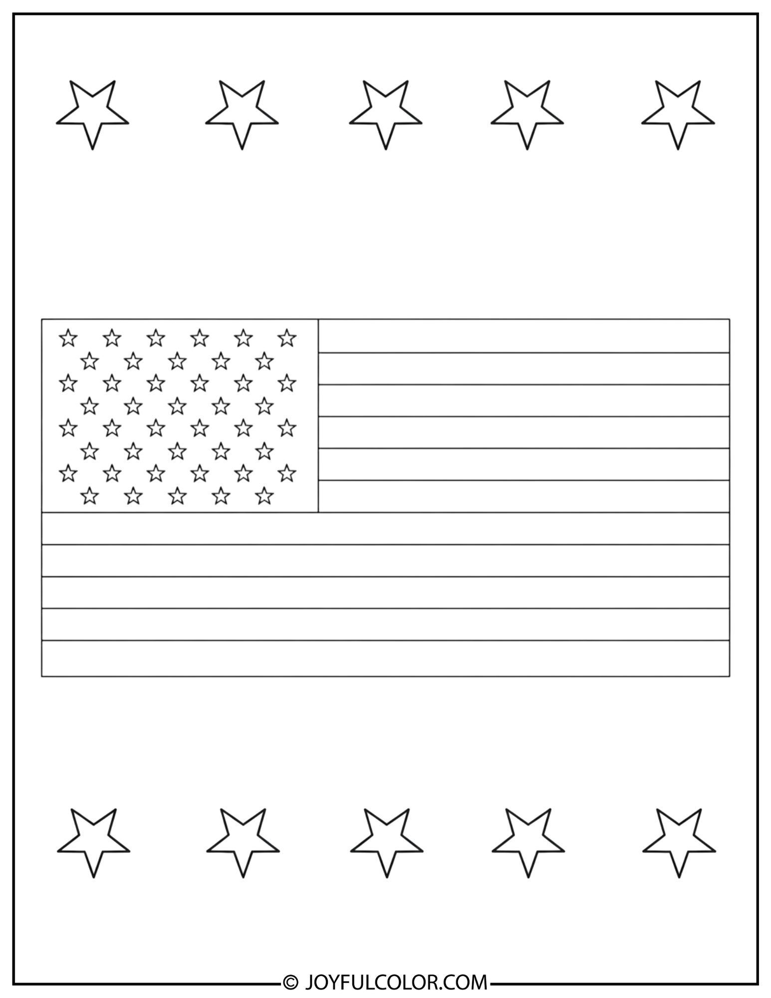 American Flag Coloring Pages: 20+ Free Printable Sheets for Kids