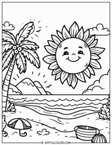 FREE Printable Beach Coloring Pages for All Ages!