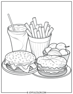Food Coloring Pages for All Ages - FREE Printable & Download