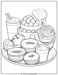Food Coloring Pages for All Ages - FREE Printable & Download