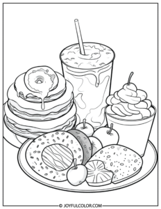 Food Coloring Pages for All Ages - FREE Printable & Download
