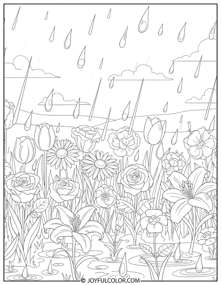 40+ May Flowers Coloring Pages – FREE Printable Spring Sheets for ...