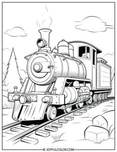 Top 24 FREE Printable Train Coloring Pages for Kids