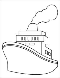 Printable Ship Coloring Pages - FREE Download