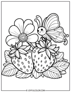 20 Strawberry Coloring Pages Printable for FREE Download