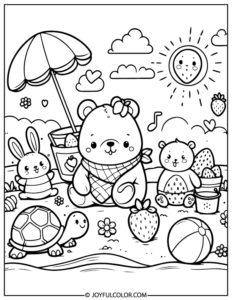 20 Strawberry Coloring Pages Printable for FREE Download