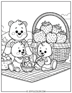 20 Strawberry Coloring Pages Printable for FREE Download